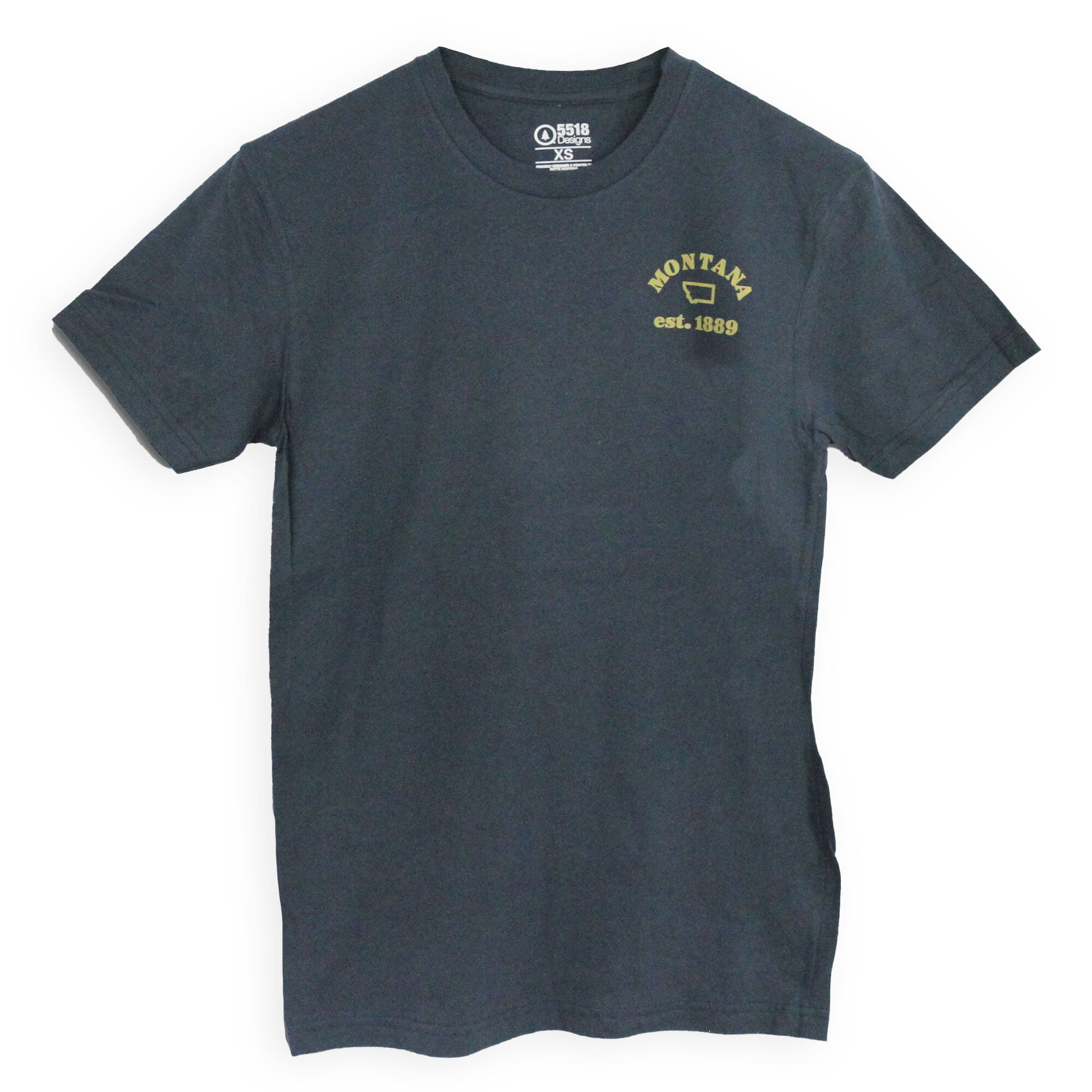 Montana 1889 Left Chest Tee (Navy) | 5518 Designs Store