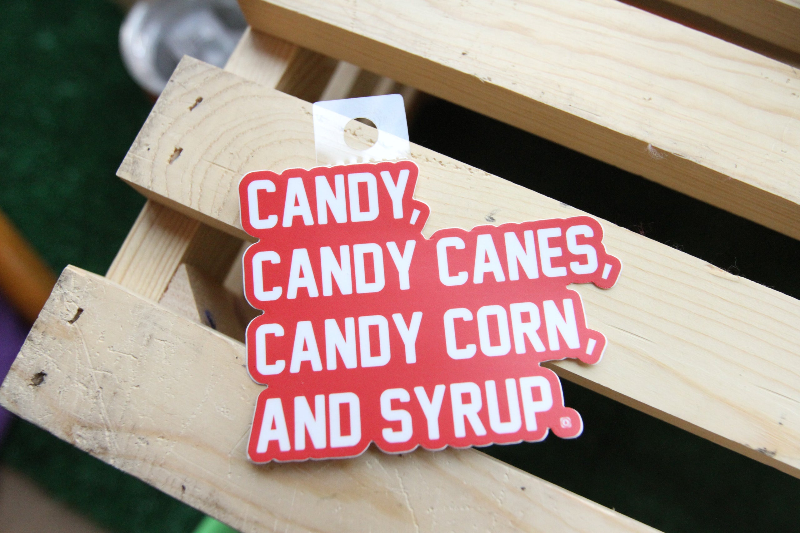 Candy, Candy Canes, Candy Corn, and Syrup Sticker | 5518 Designs Store