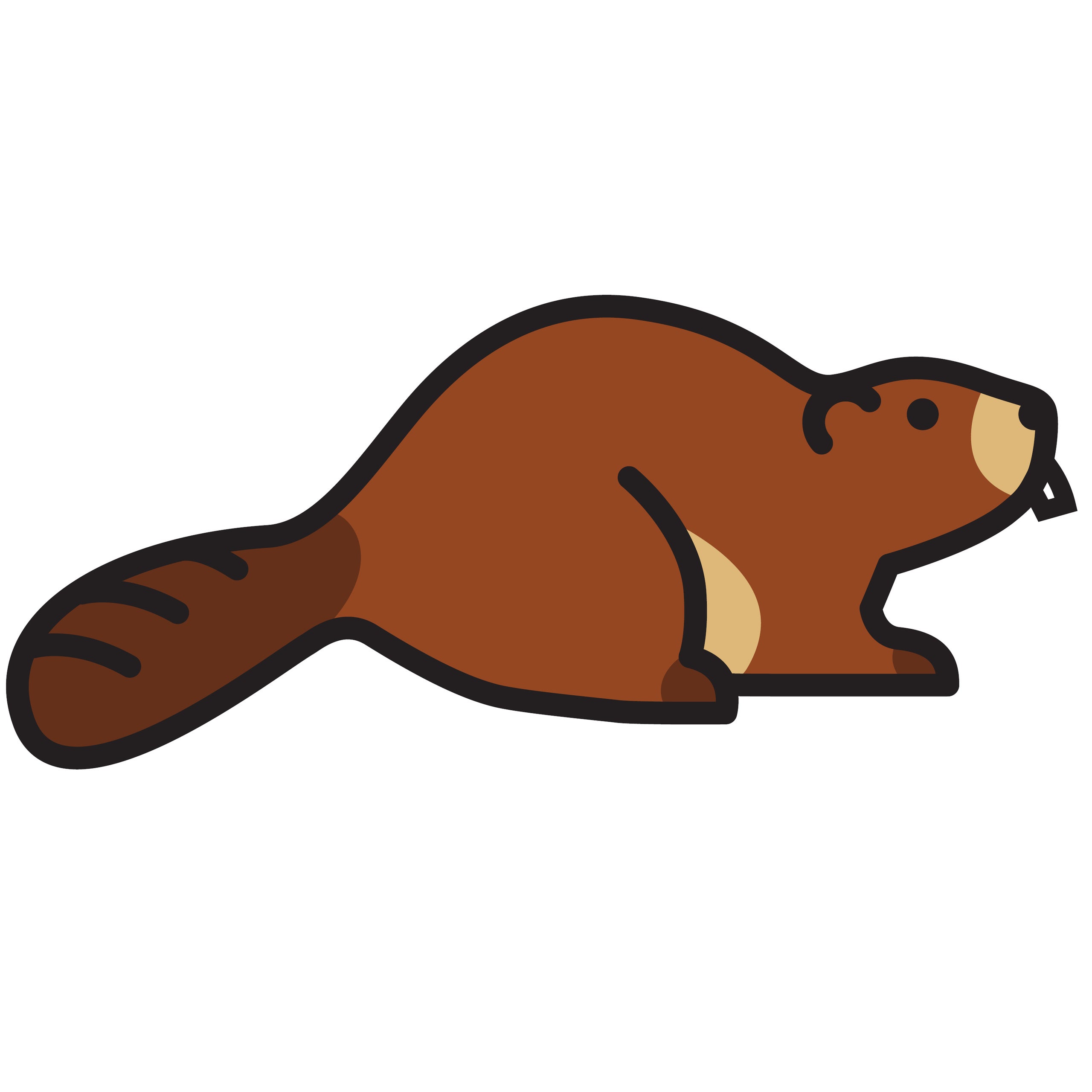 Beaver Sticker | 5518 Designs Store