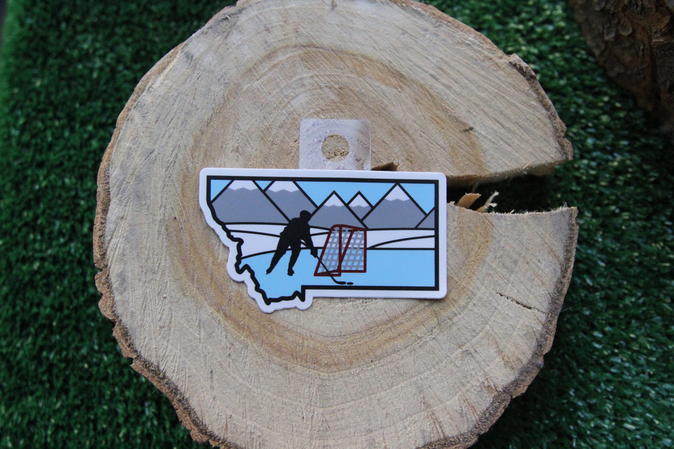 Hockey Simple Place Sticker | 5518 Designs Store