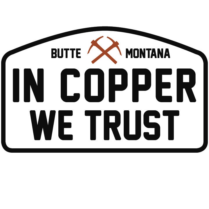 In Copper We Trust Sticker | 5518 Designs Store